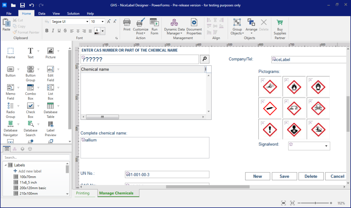 Software pro tisk etiket Loftware NiceLabel PowerForms - Eprin.cz