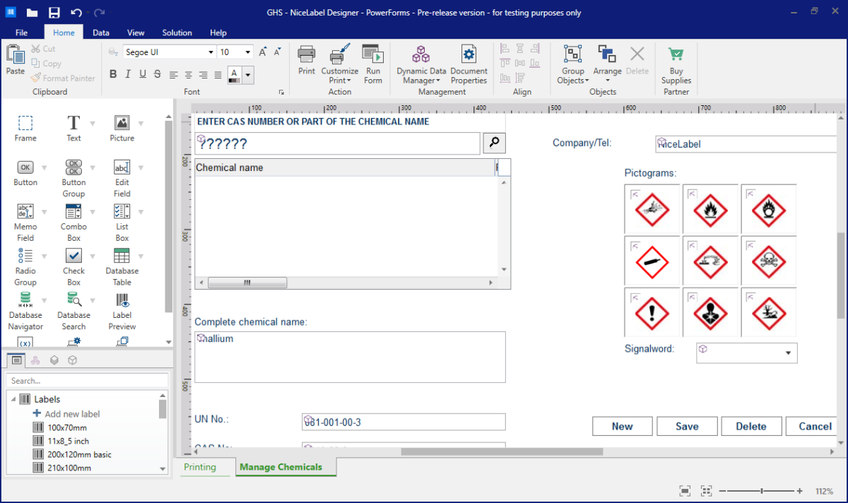 Software pro tisk etiket Loftware NiceLabel PowerForms - Eprin.cz